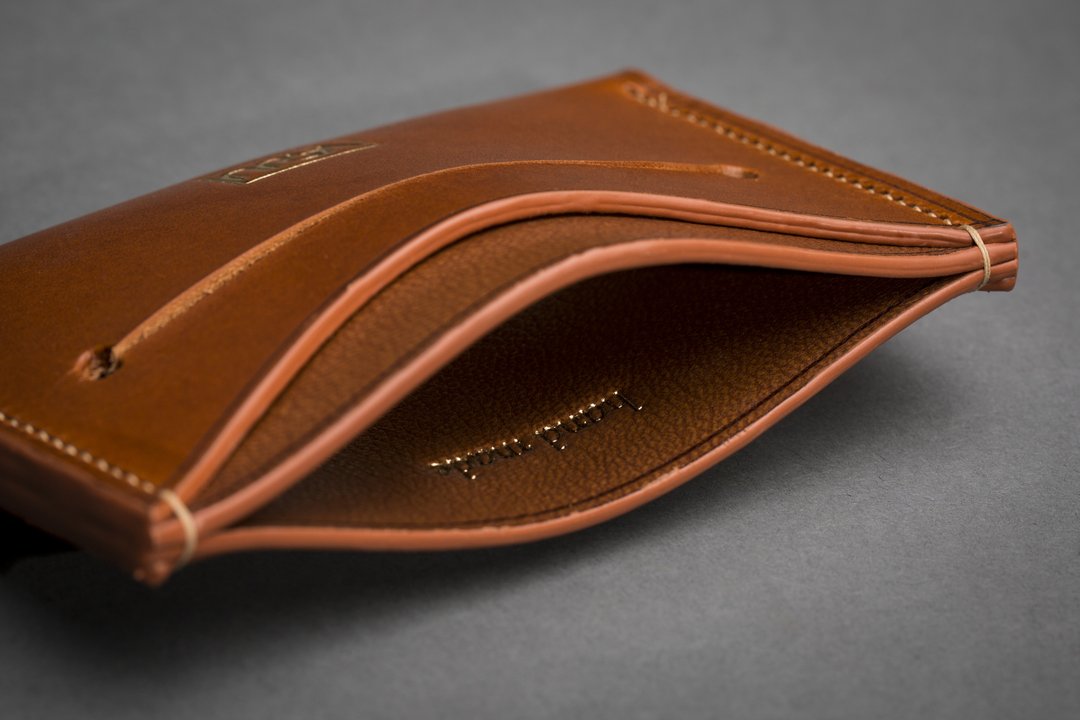 New Handmade Slim Card Leather Wallet: Streamlined Design, Premium Mat ...